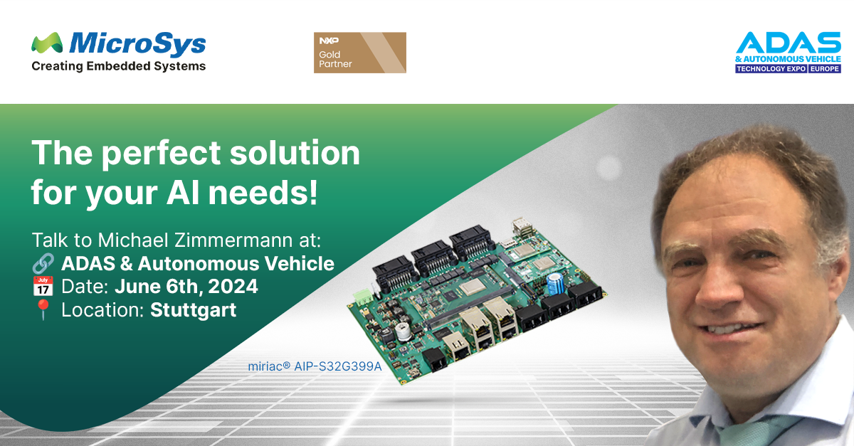 MicroSys auf der ADAS & Autonomous Vehicle Technology Expo, 2024 - MicroSys