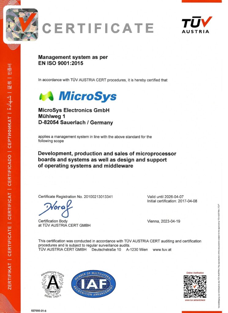 Embedded Systems & Solutions Provider | About MicroSys